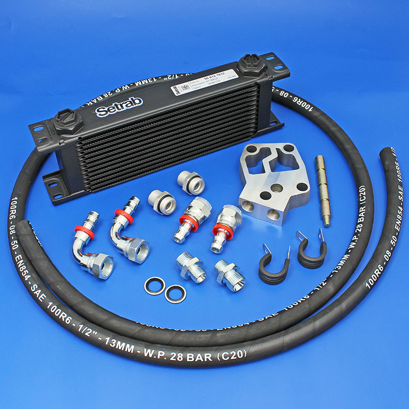 OCT4: Oil Cooler System for Triumph TR2/3/4a - in line fitting with ...