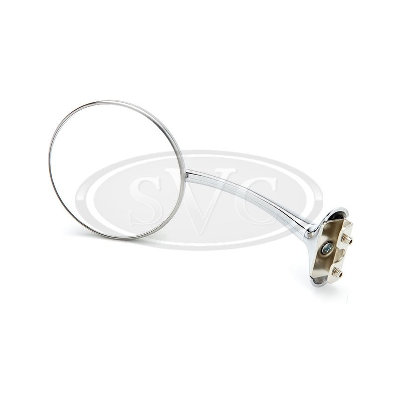 C5007: Clamp on mirror - 4" diameter, 140mm long curved mounting arm ...