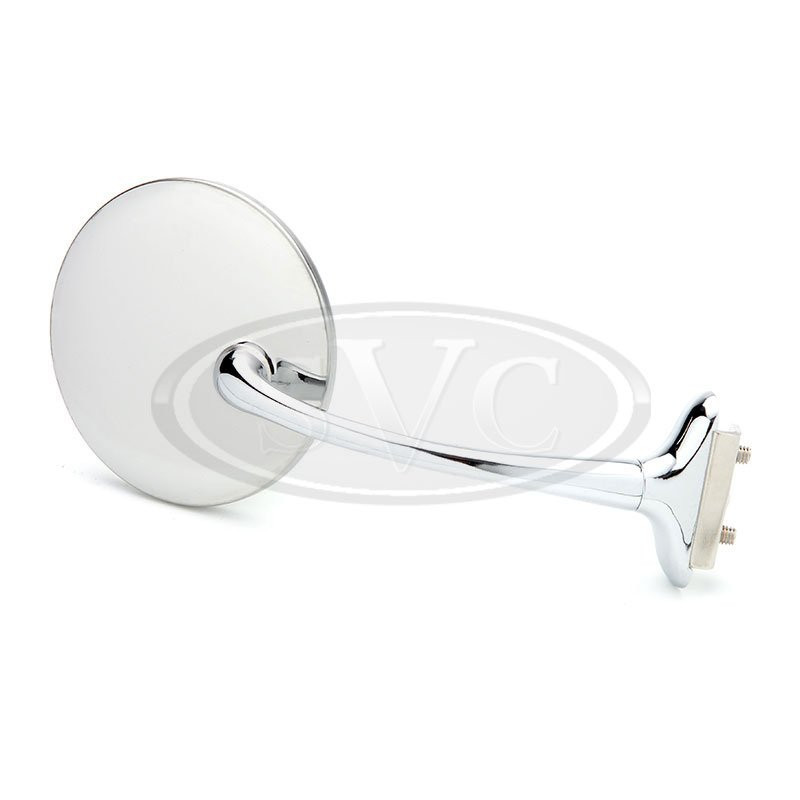 C5007: Clamp on mirror - 4" diameter, 140mm long curved mounting arm ...