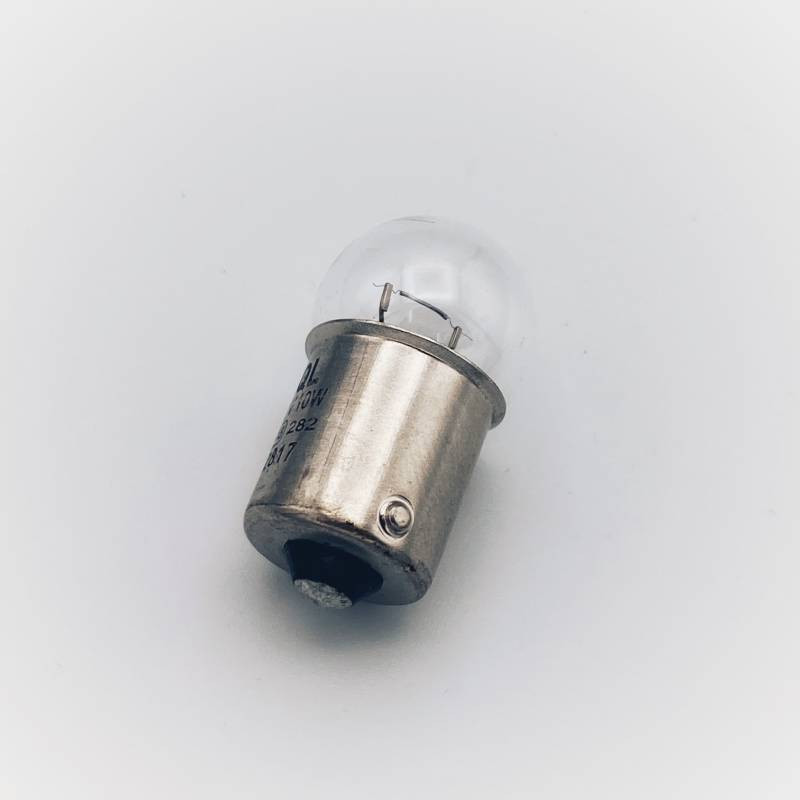 B245B: 12 Volt 10W SCC BA15S base Side bulb - Side, Instrument & Panel ...