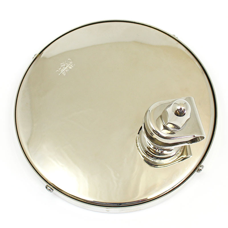 806M: Medium round rear view mirror - 4 3/4" (120mm) diameter, stamped ...