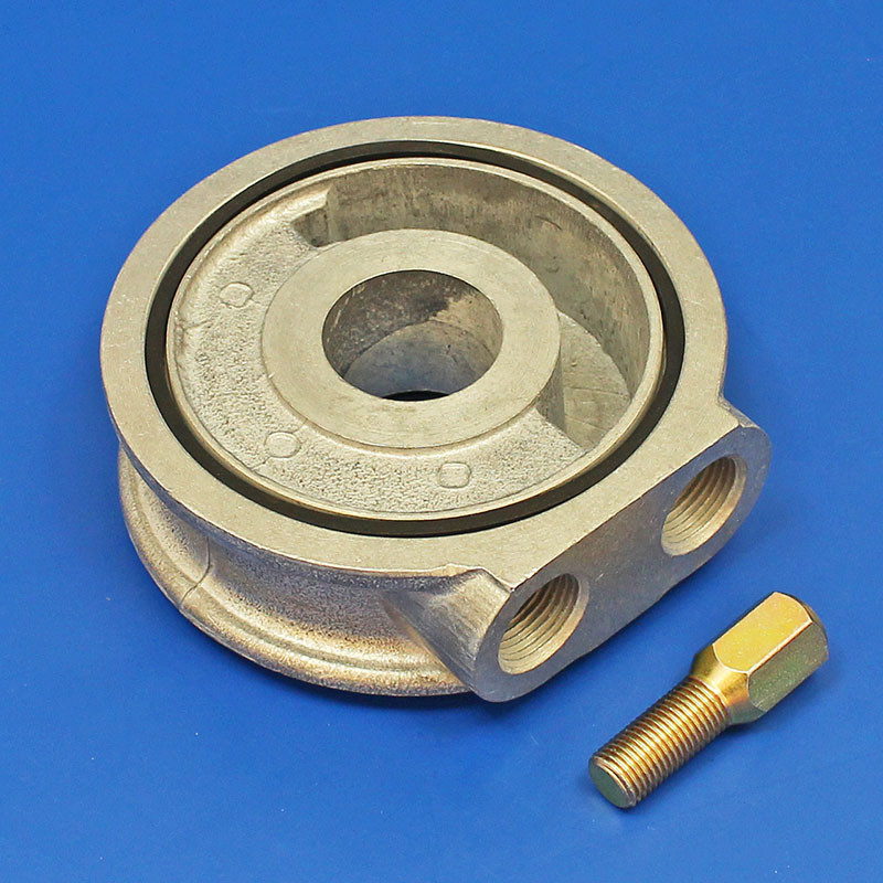 SPF1: Oil cooler take off plate for pre 1970 Ford - Remote Filter Heads ...