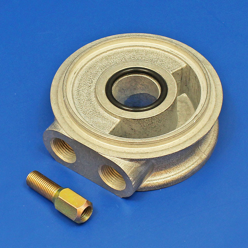 SPF1: Oil cooler take off plate for pre 1970 Ford - Remote Filter Heads ...